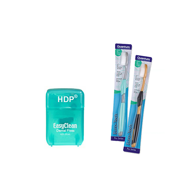 Quantum Euro-Tech Soft Toothbrush PRO SERIES Charcoal with HDP floss | eBay